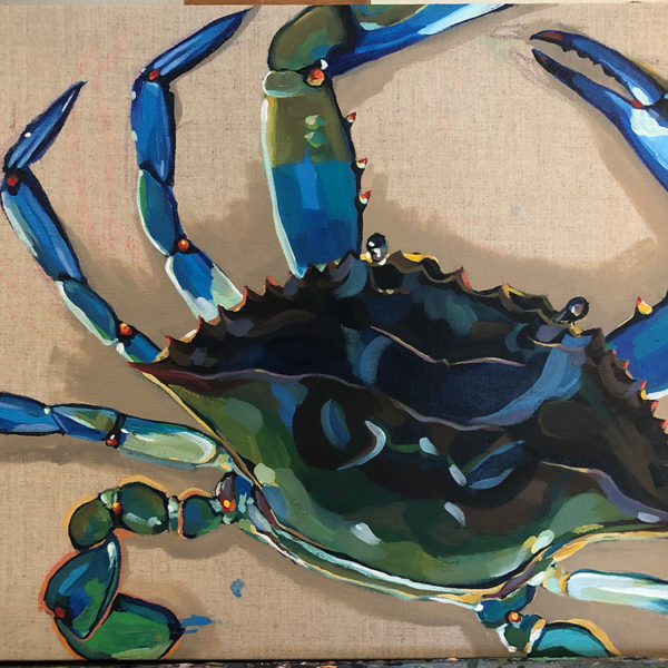 Blue Crab – Portrait Painter Artist | Modern Wolf Lover